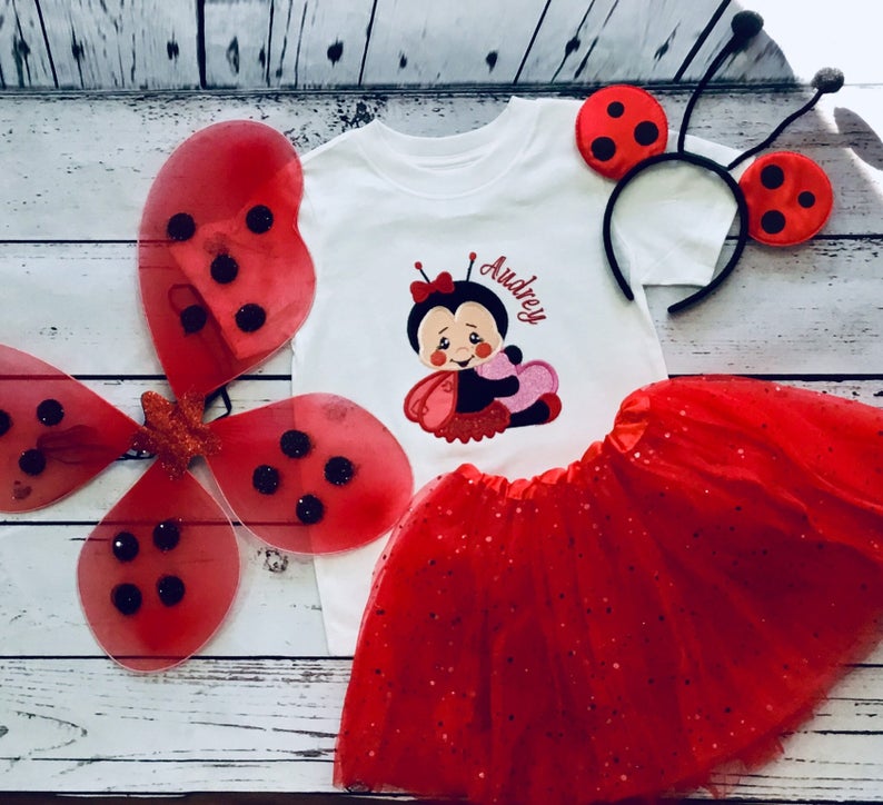 Ladybug outfit for a lady bug birthday party or ladybug Halloween ...